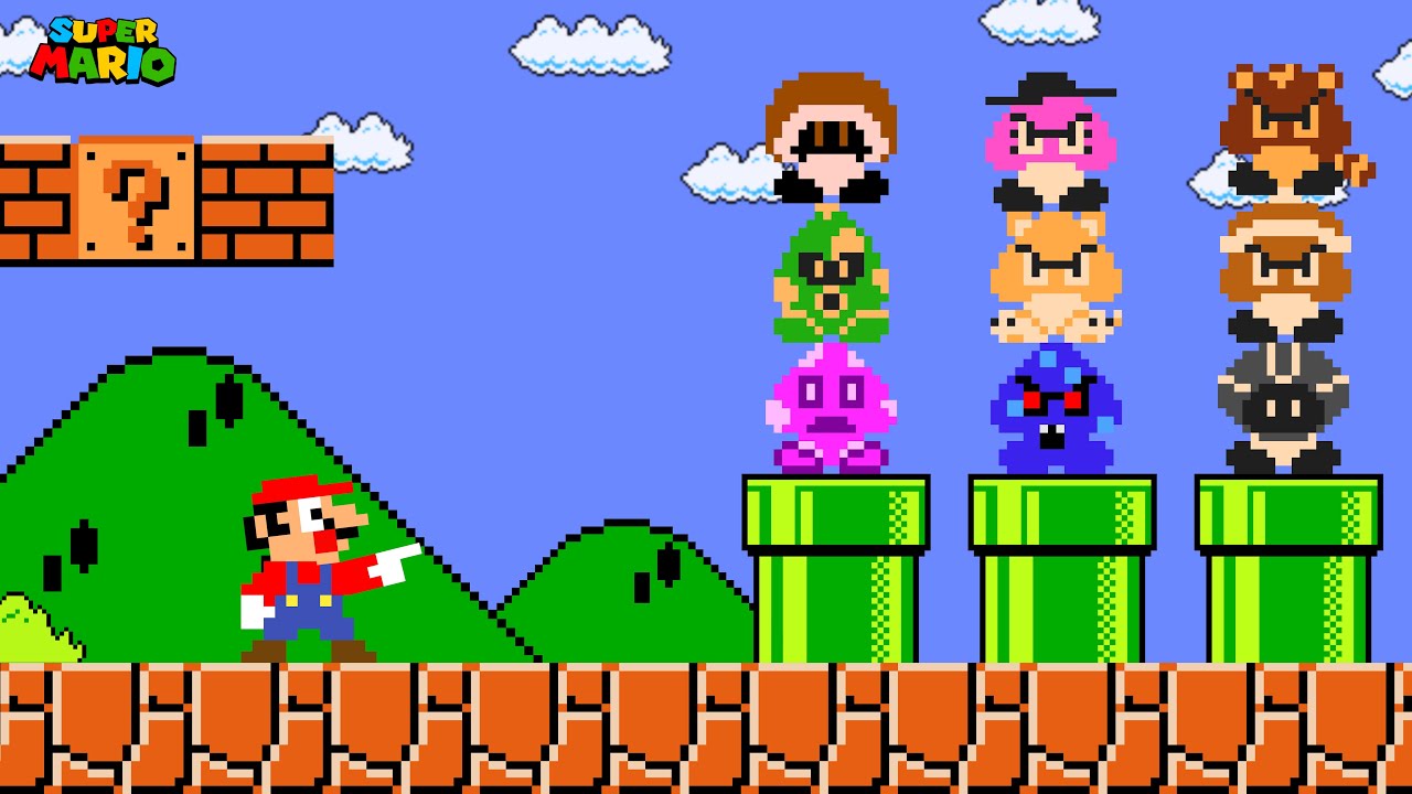 Mario has MORE Custom Goomba in Super Mario Bros. - YouTube