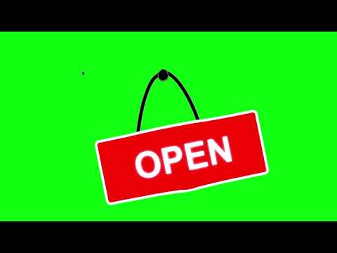 Open sign green screen effect / GreenBengalTecnical - YouTube