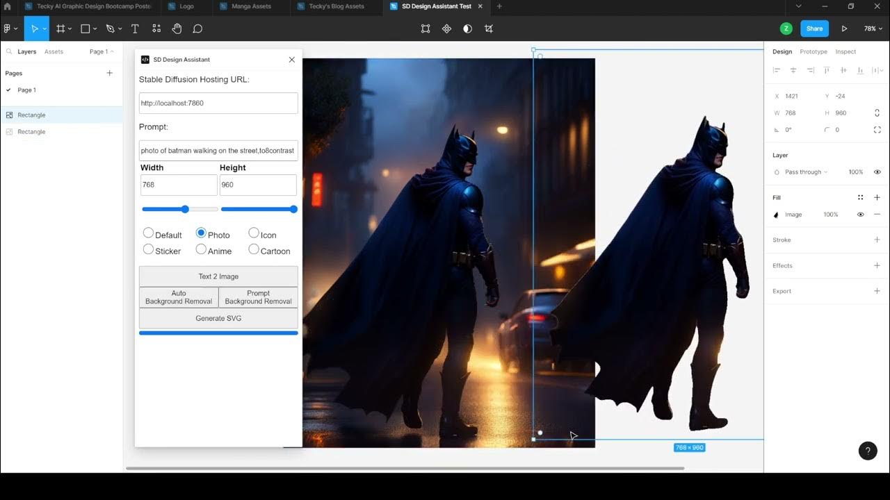 Stable Diffusion for Figma Remove Background Demo - YouTube