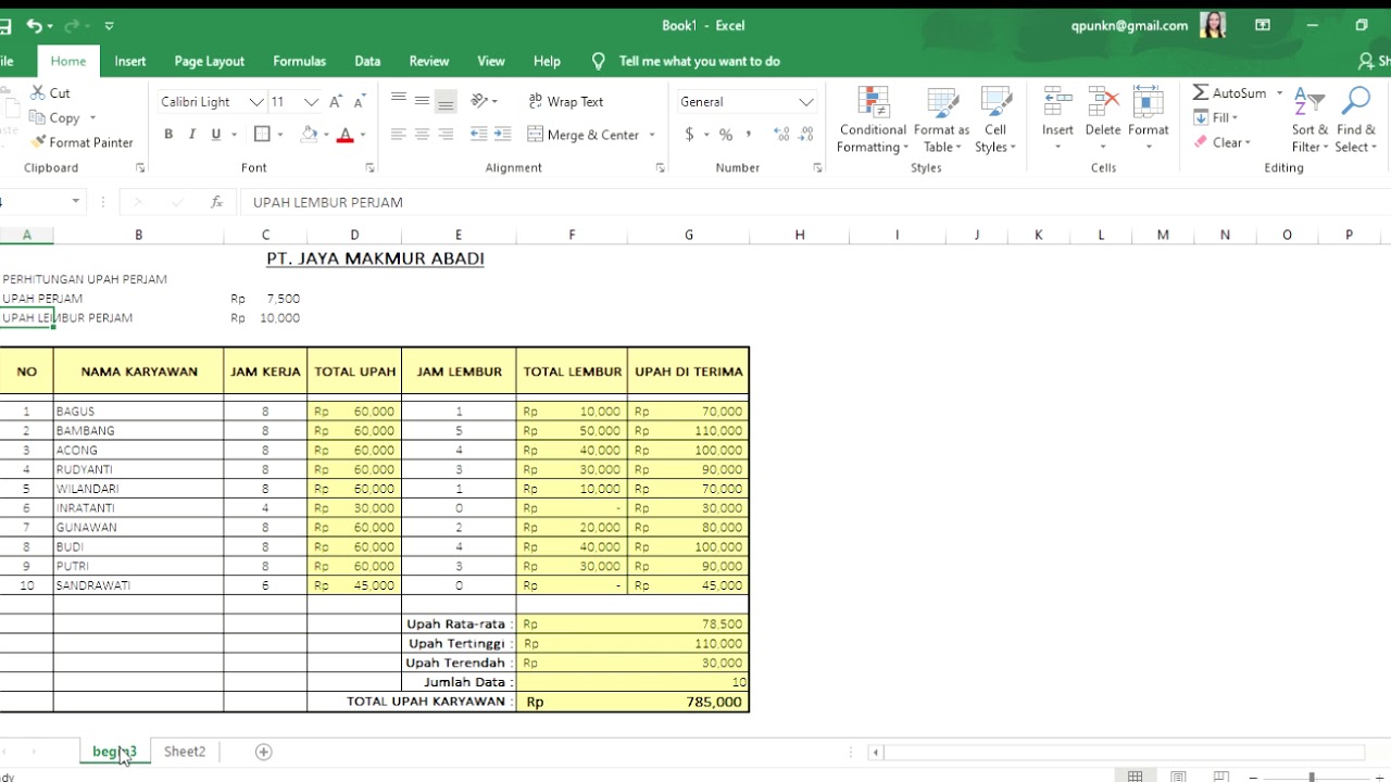 Tutorial Microsoft Excel - Part 1 - YouTube