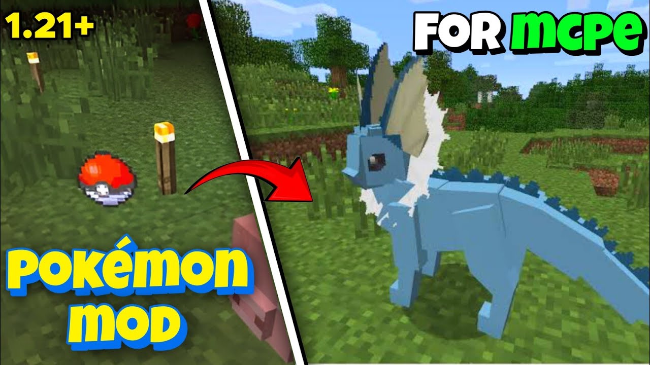 💥 Pokemon Addon Minecraft Pe 1.21+ | Pokemon Mod For Mcpe 1.21 | Serp ...