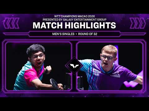 Manav Thakkar vs Alexis Lebrun | MS R32 | #WTTMacao 2026