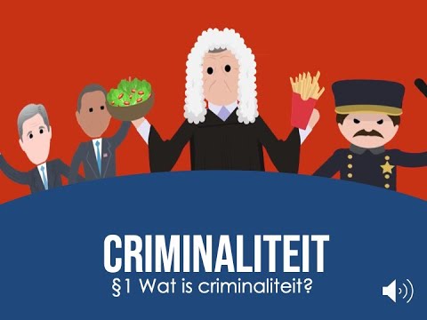 §1 Wat is criminaliteit? - YouTube