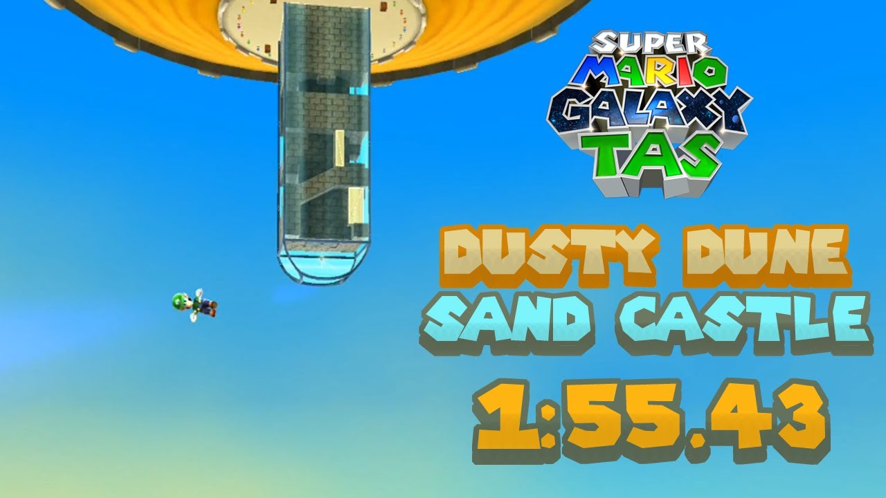 [TAS] Super Mario Galaxy: Dusty Dune 3 in 1:55.43 [Luigi] - YouTube
