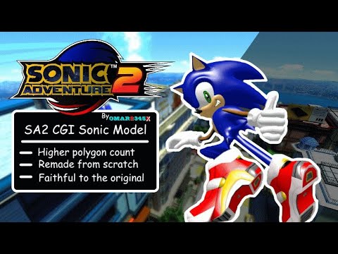 SA2 CGI Sonic Model - (Mod release) - YouTube