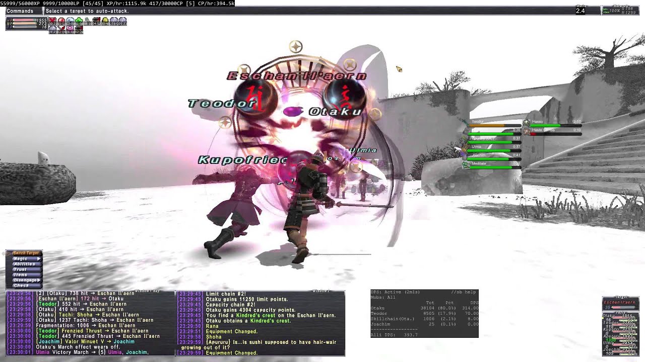 FFXI, Otaku of Odin: Samurai Weapon Skills - YouTube