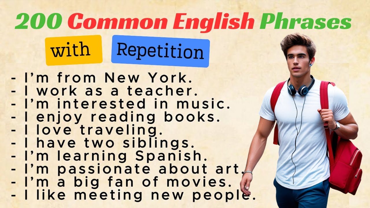 200 Common English Phrases Organized for Easy Learning and Speaking ...