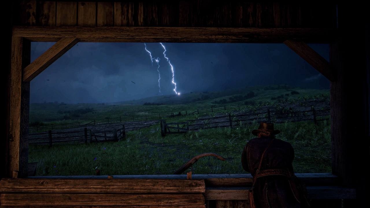 Sleeping Peacefully in a Horse Barn During Heavy Rainstorm/RDR2 ASMR ...