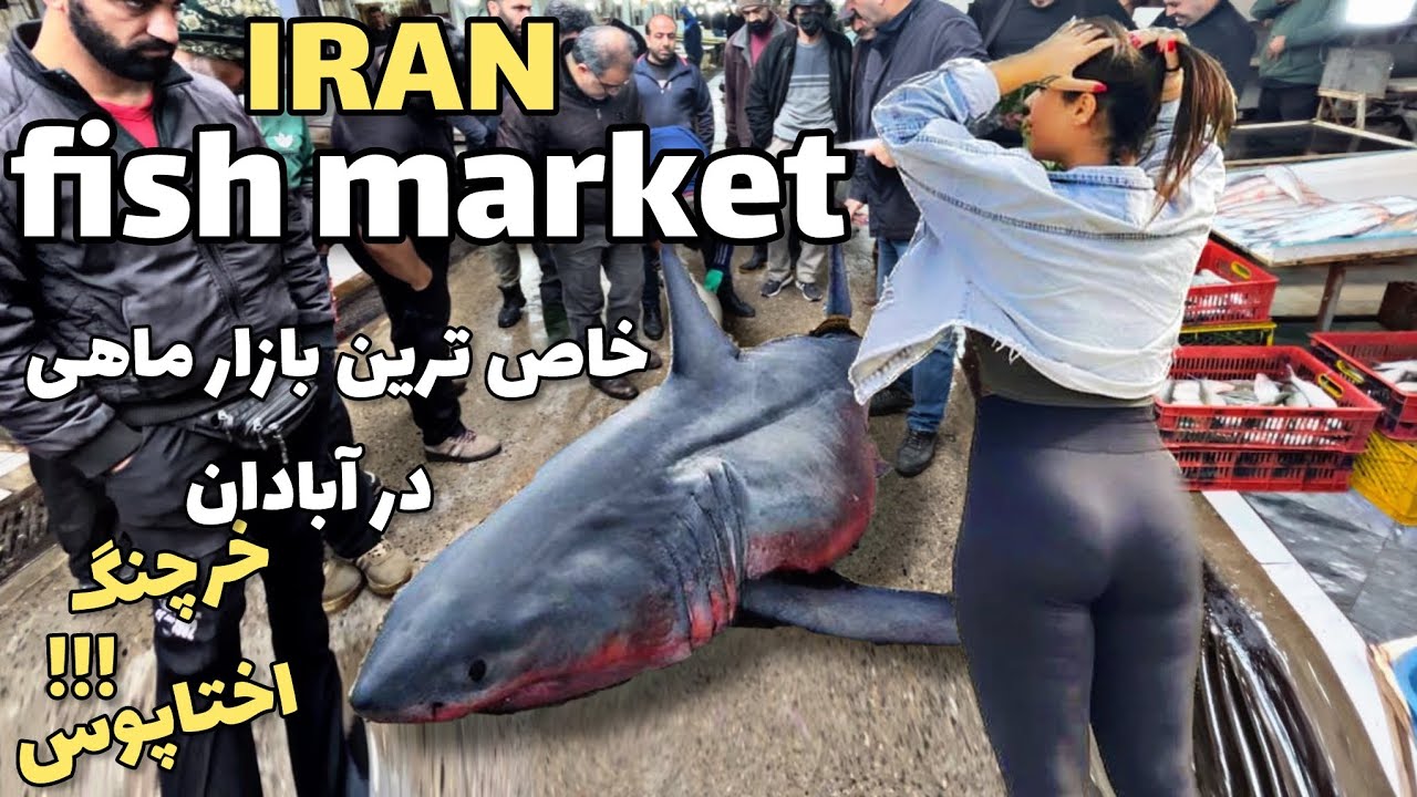 IRAN 🇮🇷 Walking through the AMAZING FISH MARKET The largest fish market ...