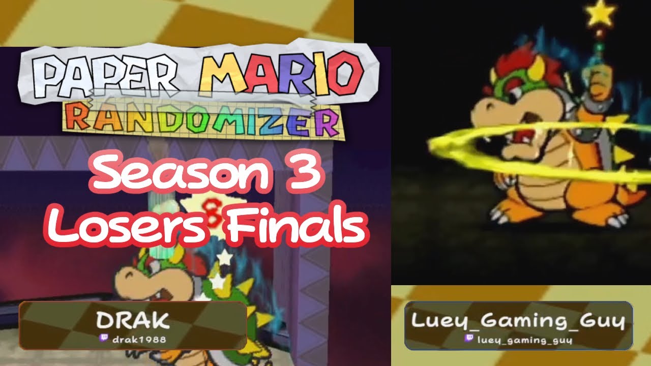 Season 3 Losers Finals: Drak vs Luey - Paper Mario Rando (Tournament ...