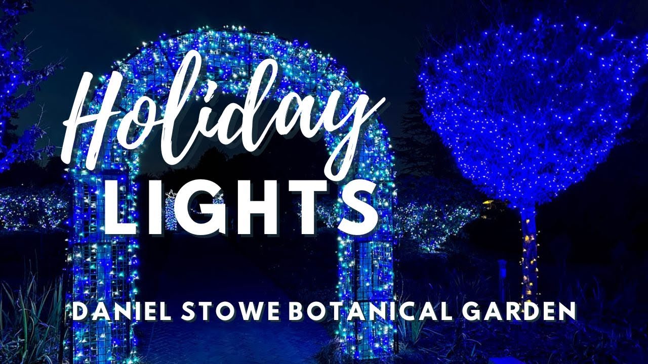 Daniel Stowe Botanical Garden Holiday Lights - YouTube