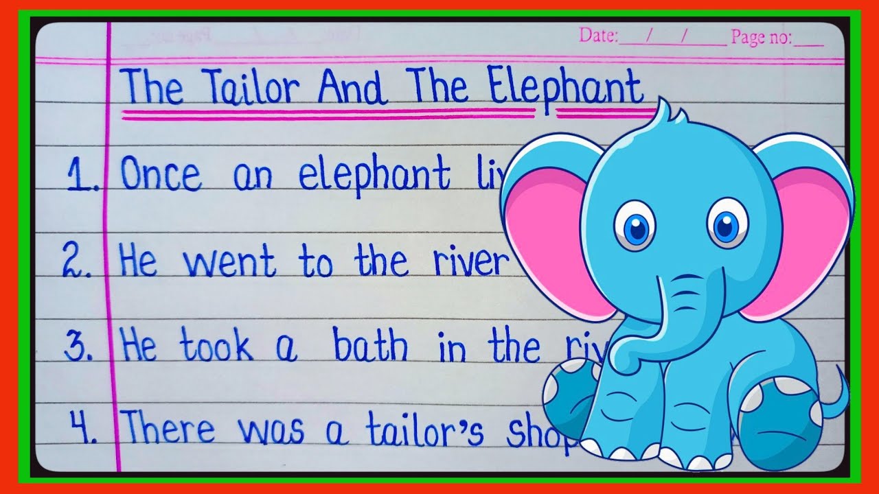 Tailor and elephant story/The tailor and the elephant/story for kids ...