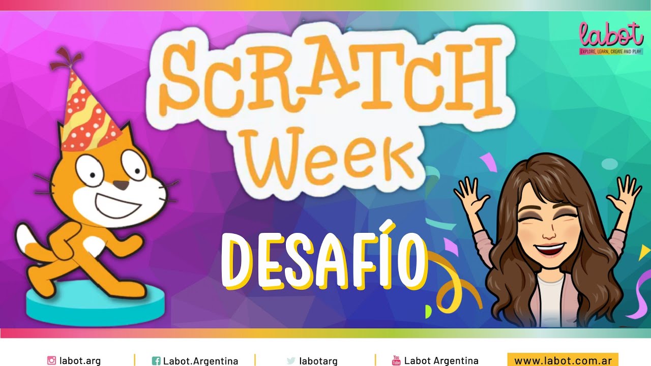 🟣 Desafío Explotar Globos en Scratch | Sensor de Video | Scratch Week ...