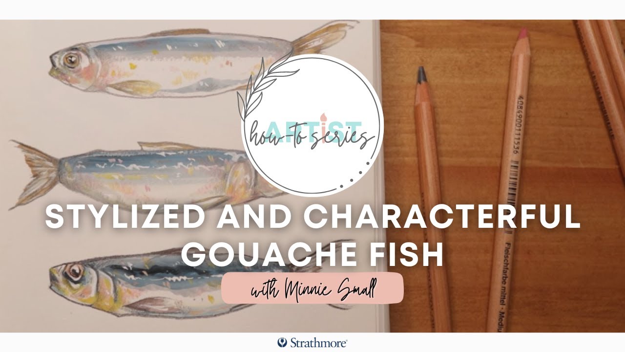 Stylized and Characterful Gouache Fish | With Minnie Small - YouTube