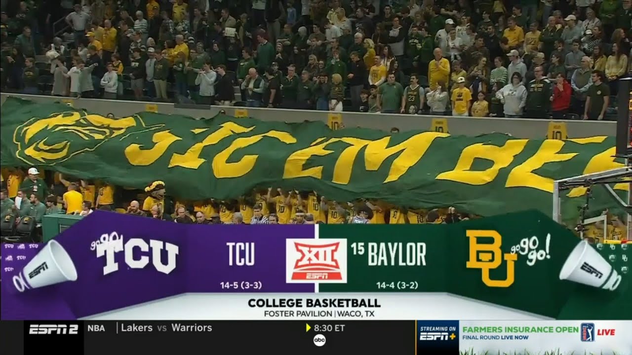 ESPN CBB intro | TCU @ 15 Baylor | 1/27/2024 - YouTube