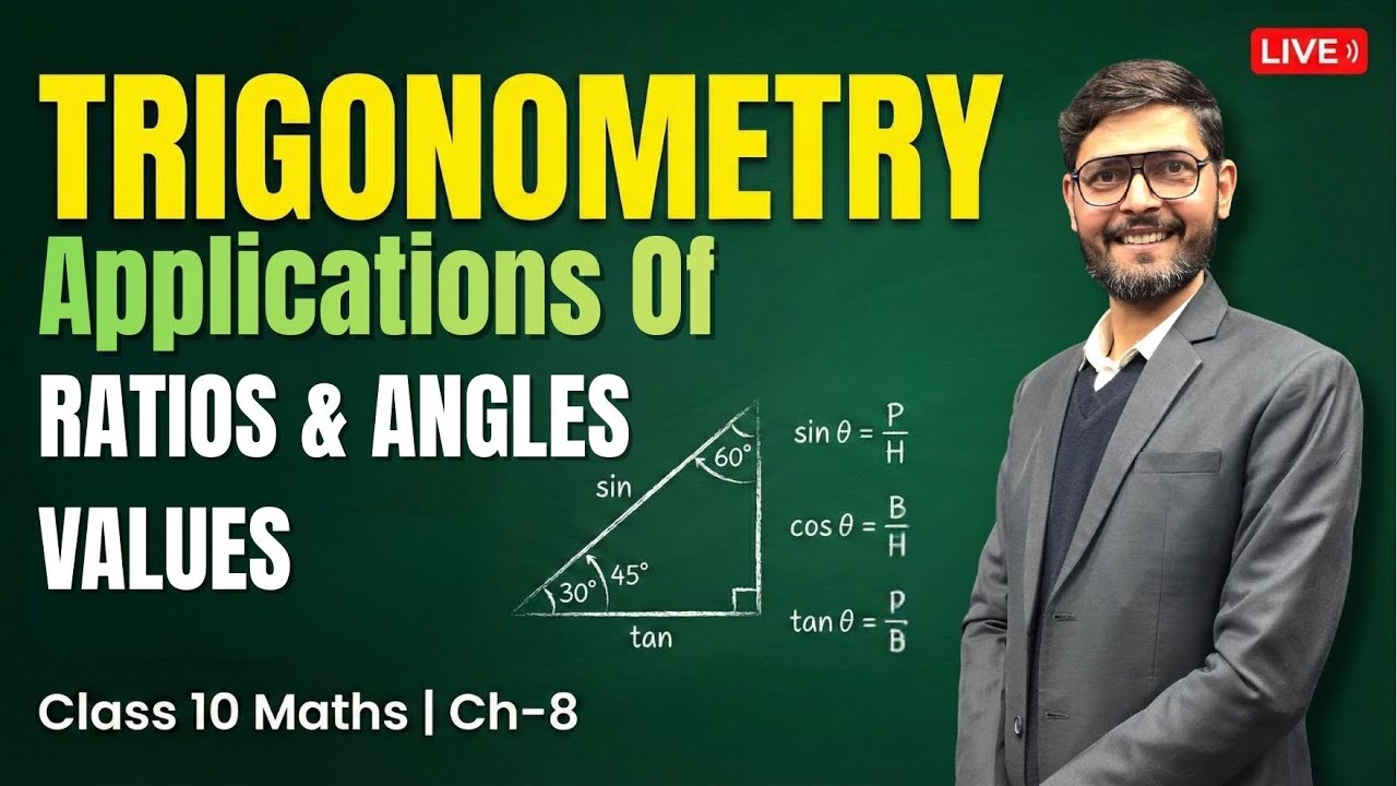 Class 10 Maths | Chapter 8: Introduction to Trigonometry – Applications ...