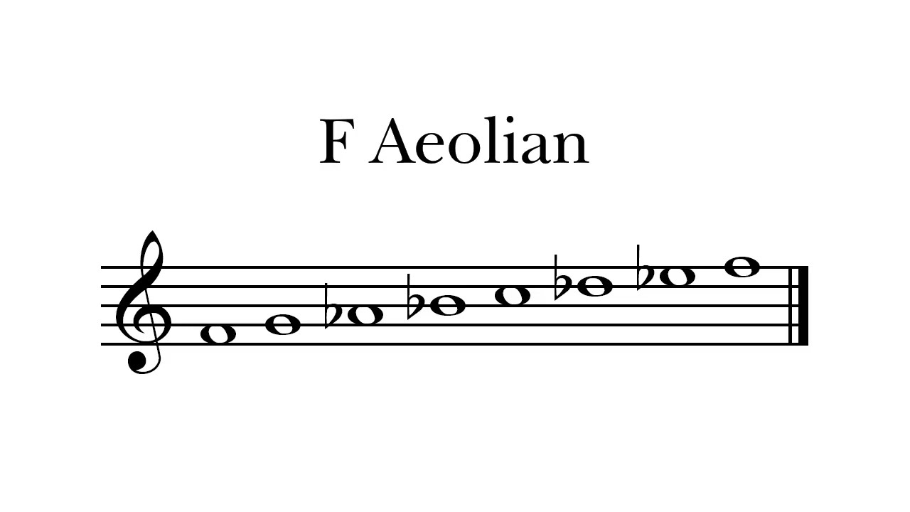 F Aeolian Mode - YouTube