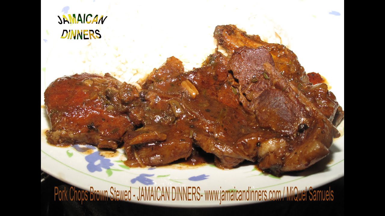 PORK CHOPS, SHOULDER OR LEG brown stewed with herbs Recipe - YouTube