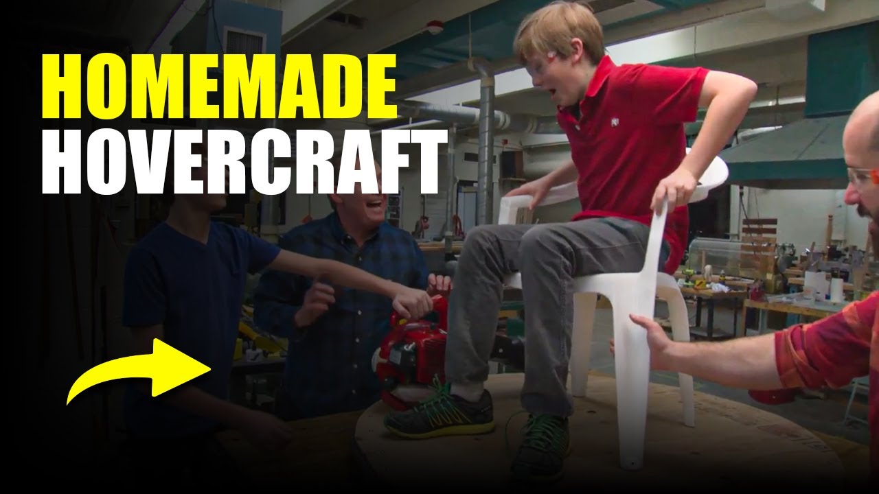 Homemade Hovercraft - Leaf Blower Powered - YouTube