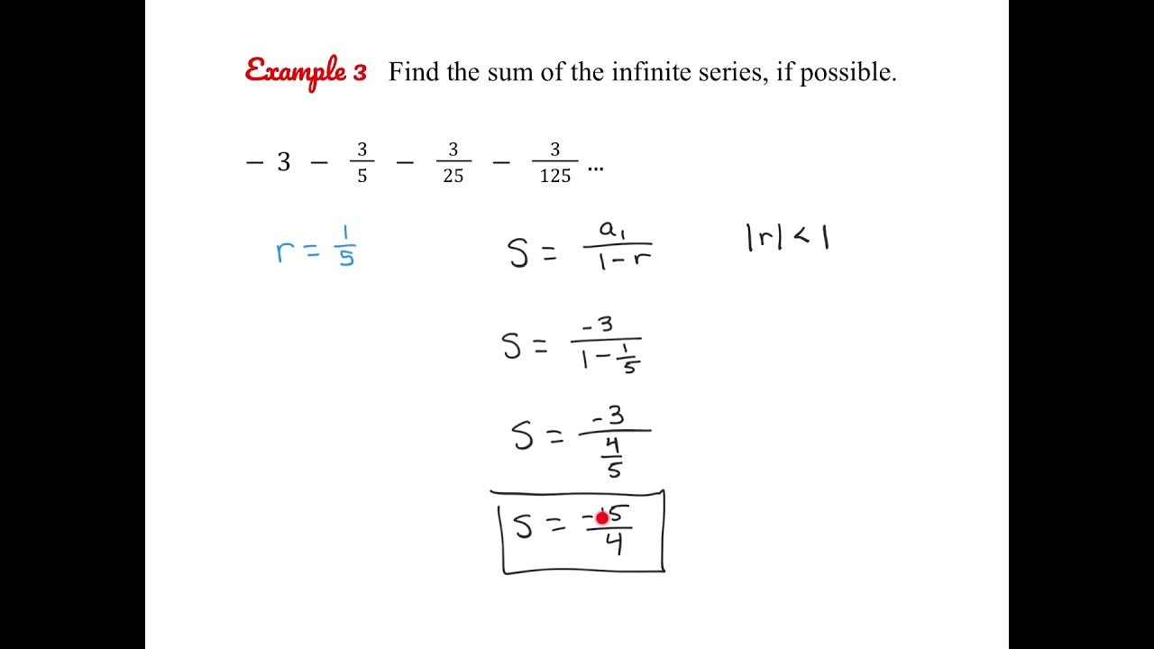 Arithmetic and Geometric Series and Sums - YouTube