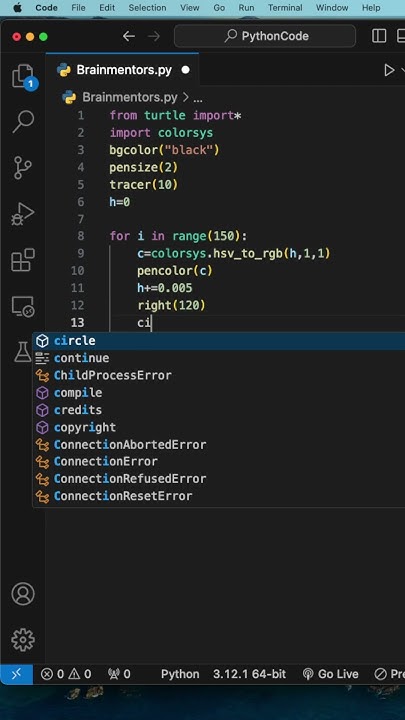 Python Tips & Tricks | Tracer Animation | #coding #tech #python #shorts - YouTube