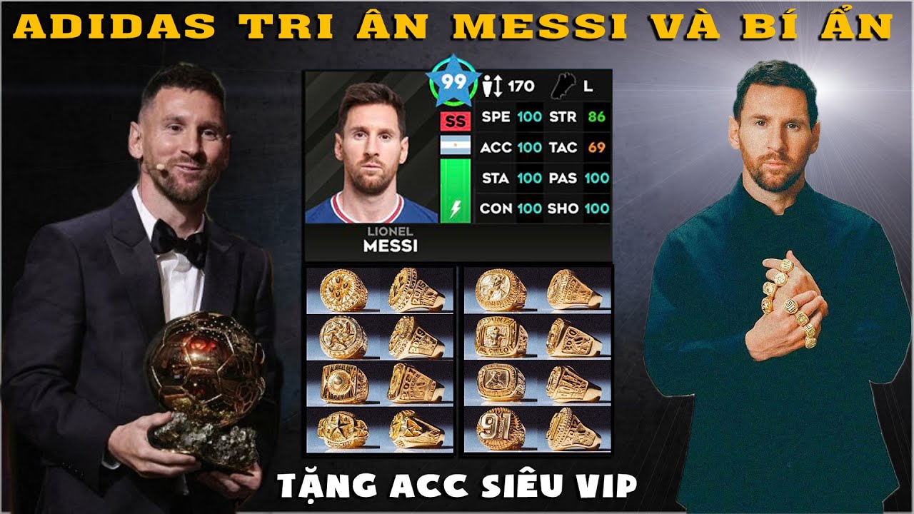 DLS 23 | Siêu phẩm Messi 99 giành QBV thứ 8 | Adidas vinh danh M10 và ...
