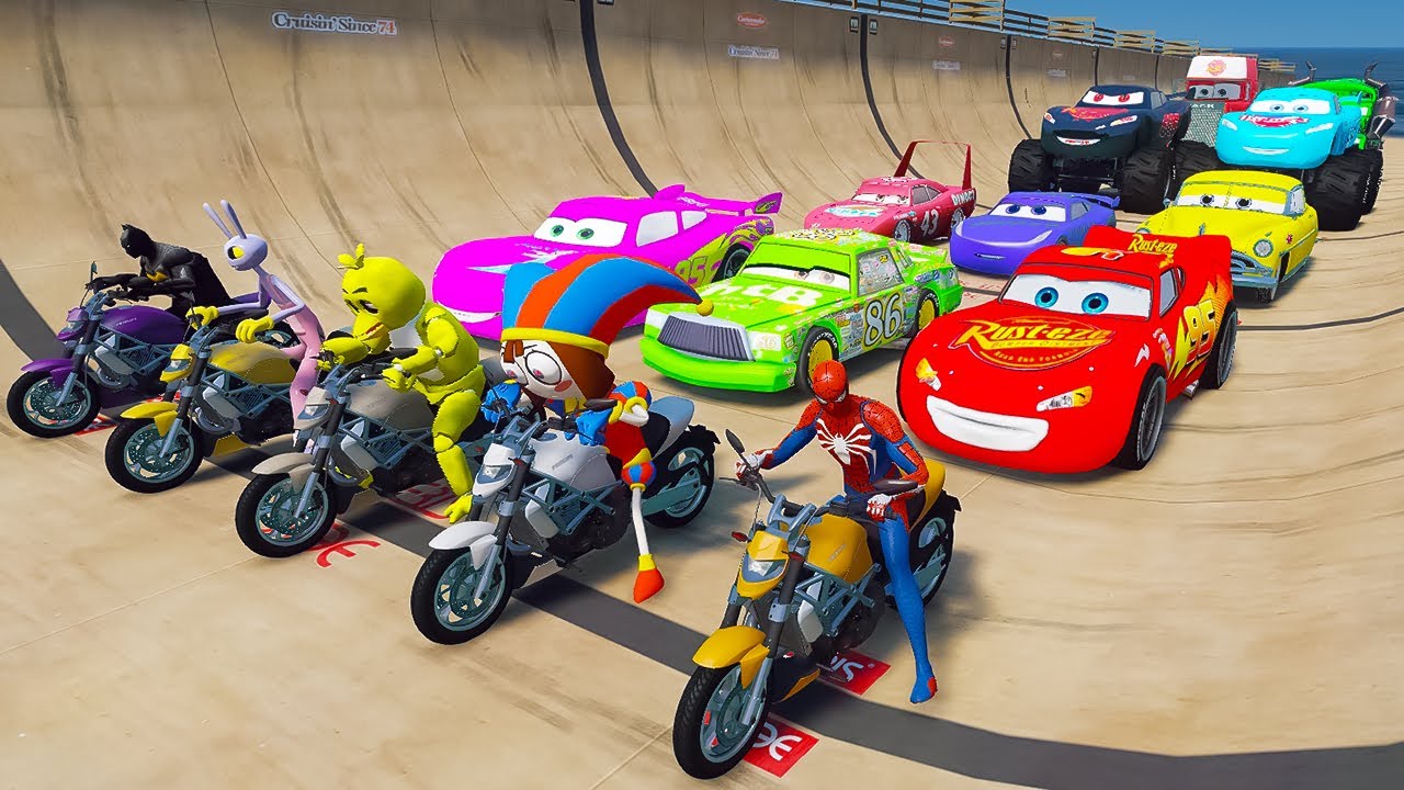 Big & Small MCQUEEN CRAZY vs FIVE NIGHTS AT FREDDY'S, POPPY PLAYTIME ...