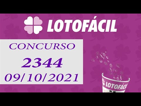 Resultado da Lotofácil – Lotofácil 2344 – 09/10/2021