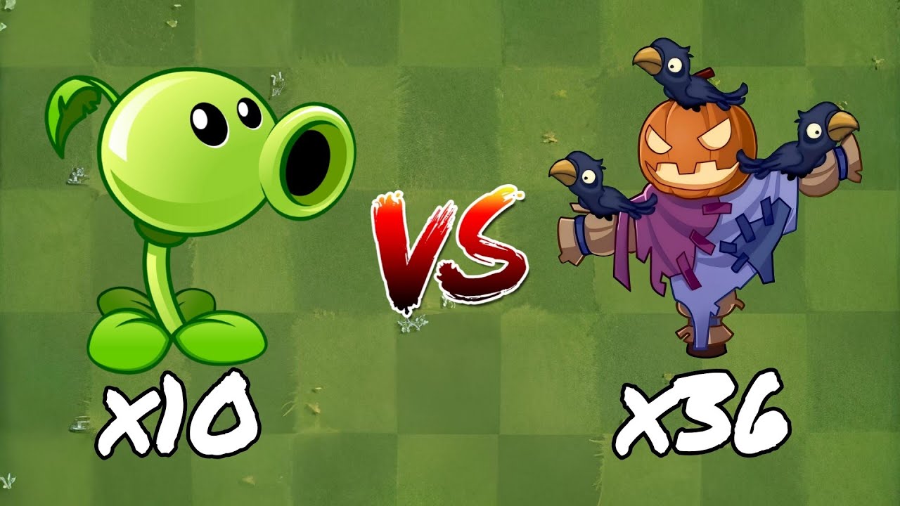 POWER UP Plants Vs. Scarecrow / Plants Vs. Zombies 2 - YouTube
