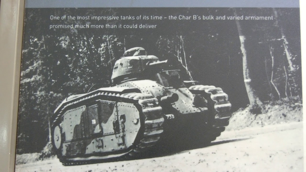 French Renault Char B1 Tank with 75mm gun 1935 - YouTube
