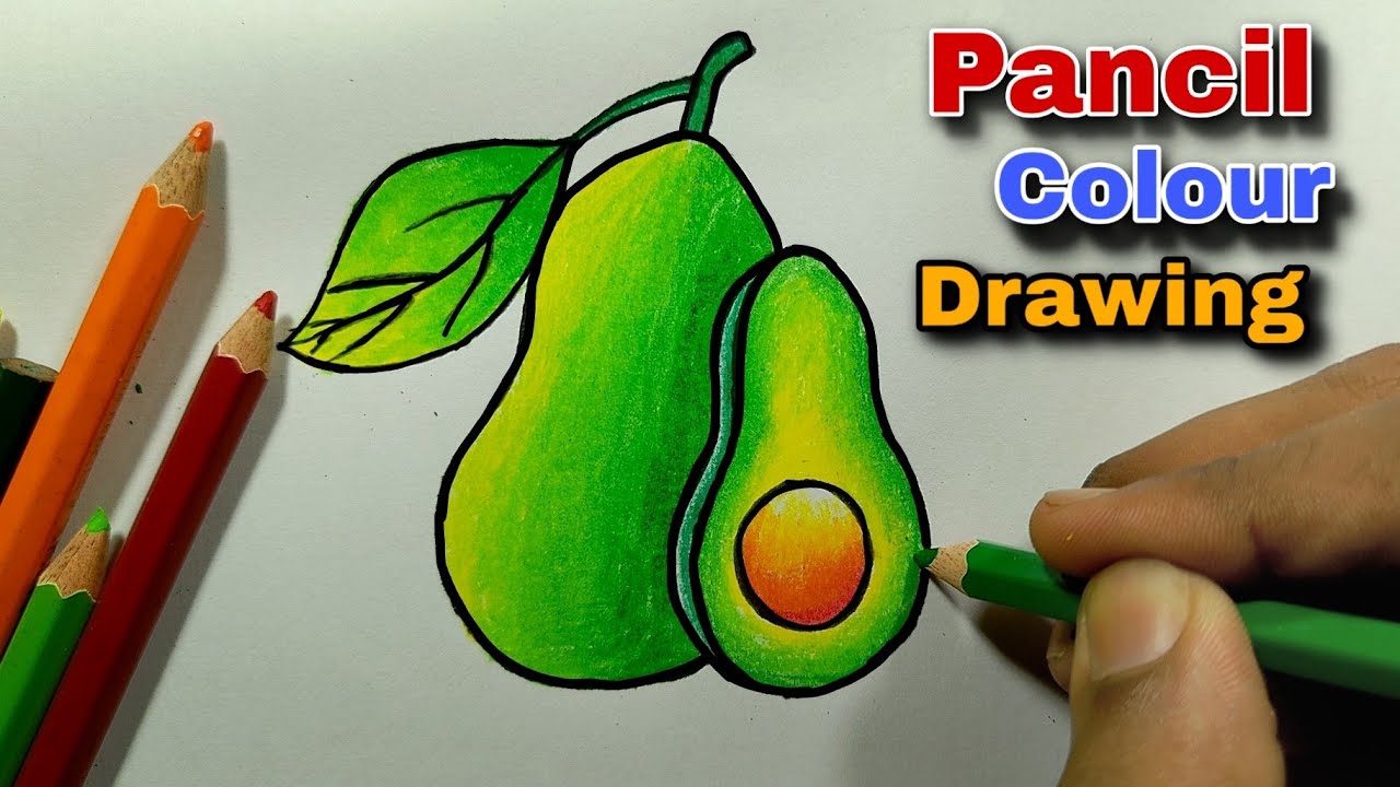 How to Draw a Realistic Avocado with Colored Pencils: Step-by-Step ...