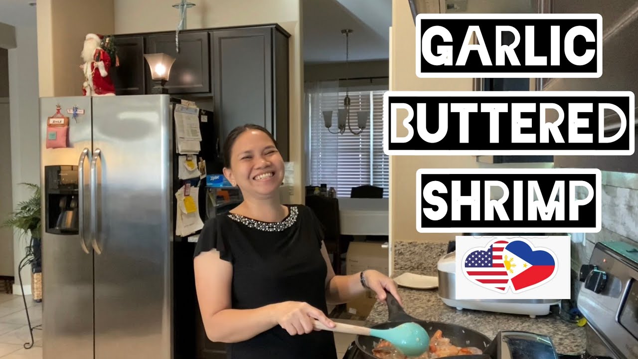 GARLIC BUTTERED SHRIMP | SHOPPING WITH MY HUSBAND | ARIZONA USA - YouTube