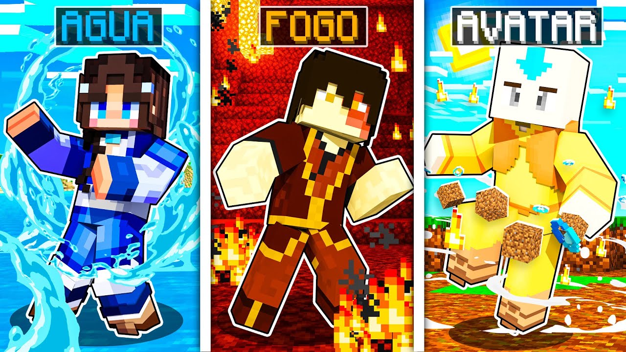 EVOLUINDO O AVATAR PARA DEUS AVATAR NO MINECRAFT - YouTube