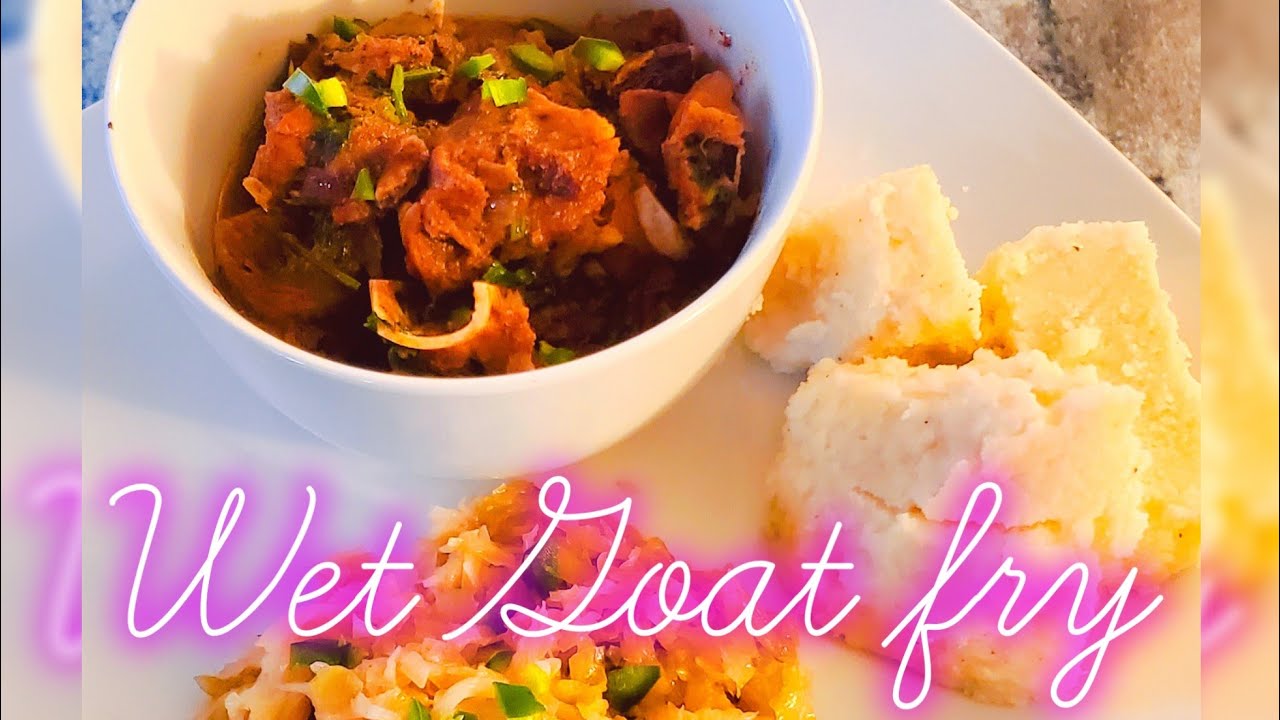 How to make Simple Wet Goat Fry with only One Spice - YouTube