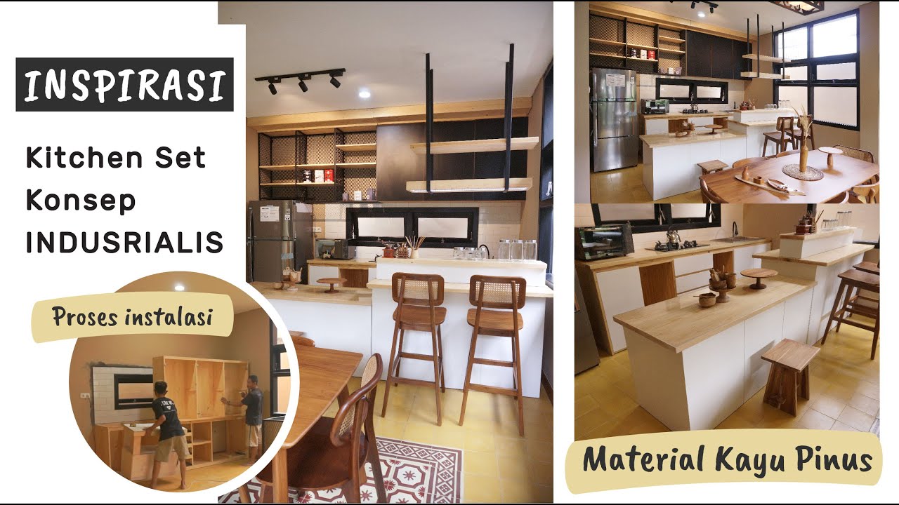 Inspirasi Kitchen set Industrialis || Dapur Villa Omah Kakak, Sleman ...