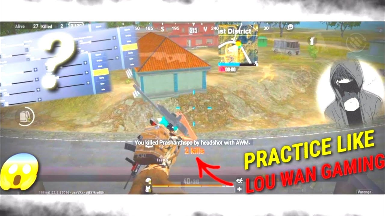 Practice Like Lou Wan Gaming Moments|Pubg Lite 1vs4 Gameplay💥|Lou wan 5 ...