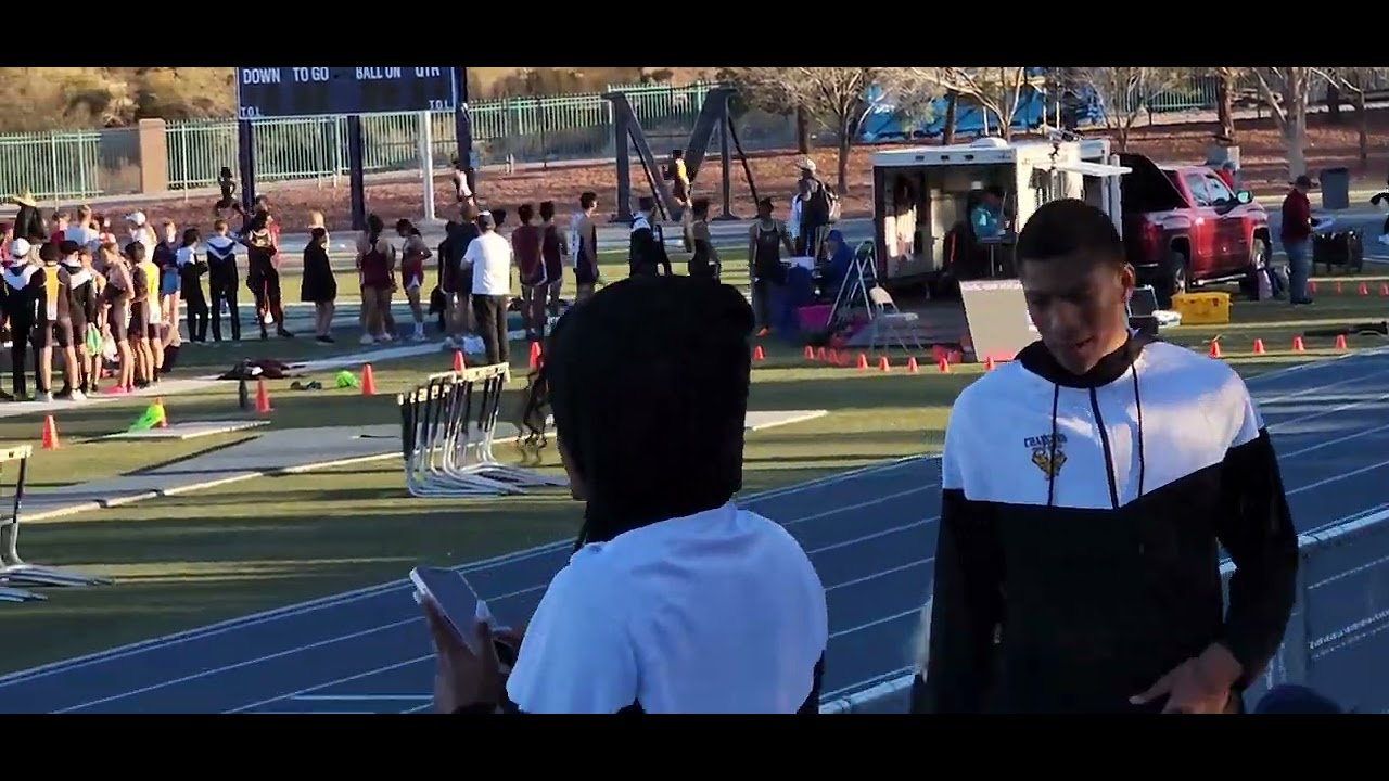 Meadows HS Track meet - female 400 - YouTube