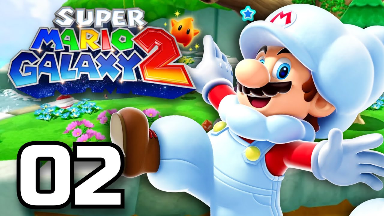 Super Mario Galaxy 2 - 100% Walkthrough - Fluffy Bluff Galaxy & Cloud ...