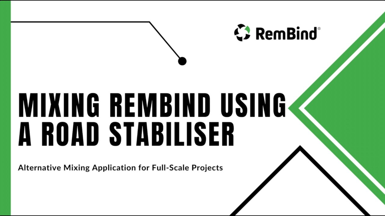 Mixing RemBind Using a Road Stabiliser - YouTube