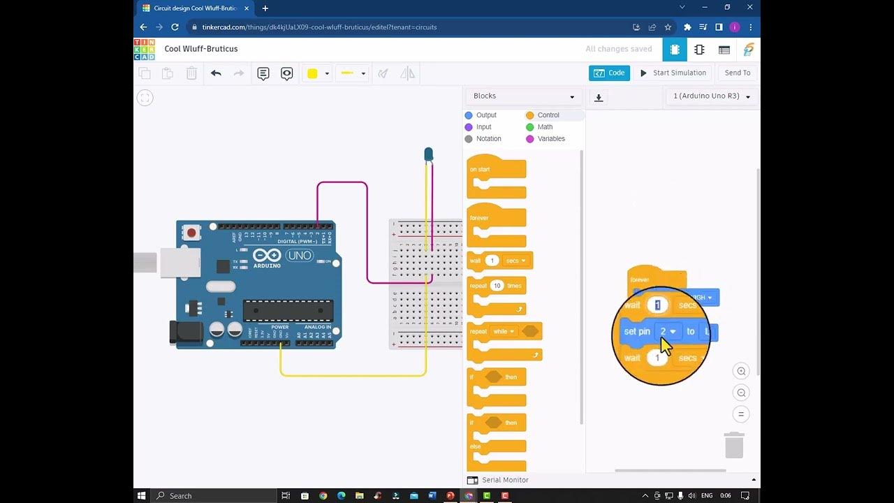 Activité 2 Mon premier circuit électronique avec Arduino faire clignoter une LED - YouTube