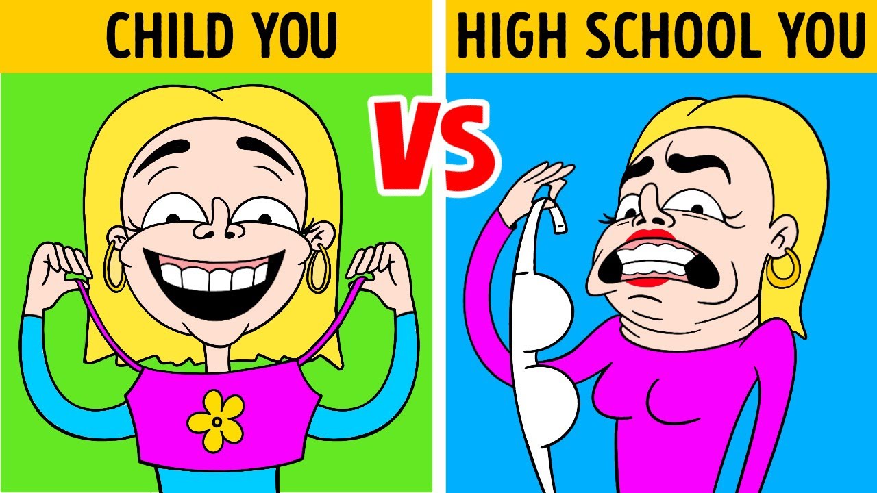 CHILD YOU VS HIGH SCHOOL YOU || Weird And Funny Stories by 123Go ...