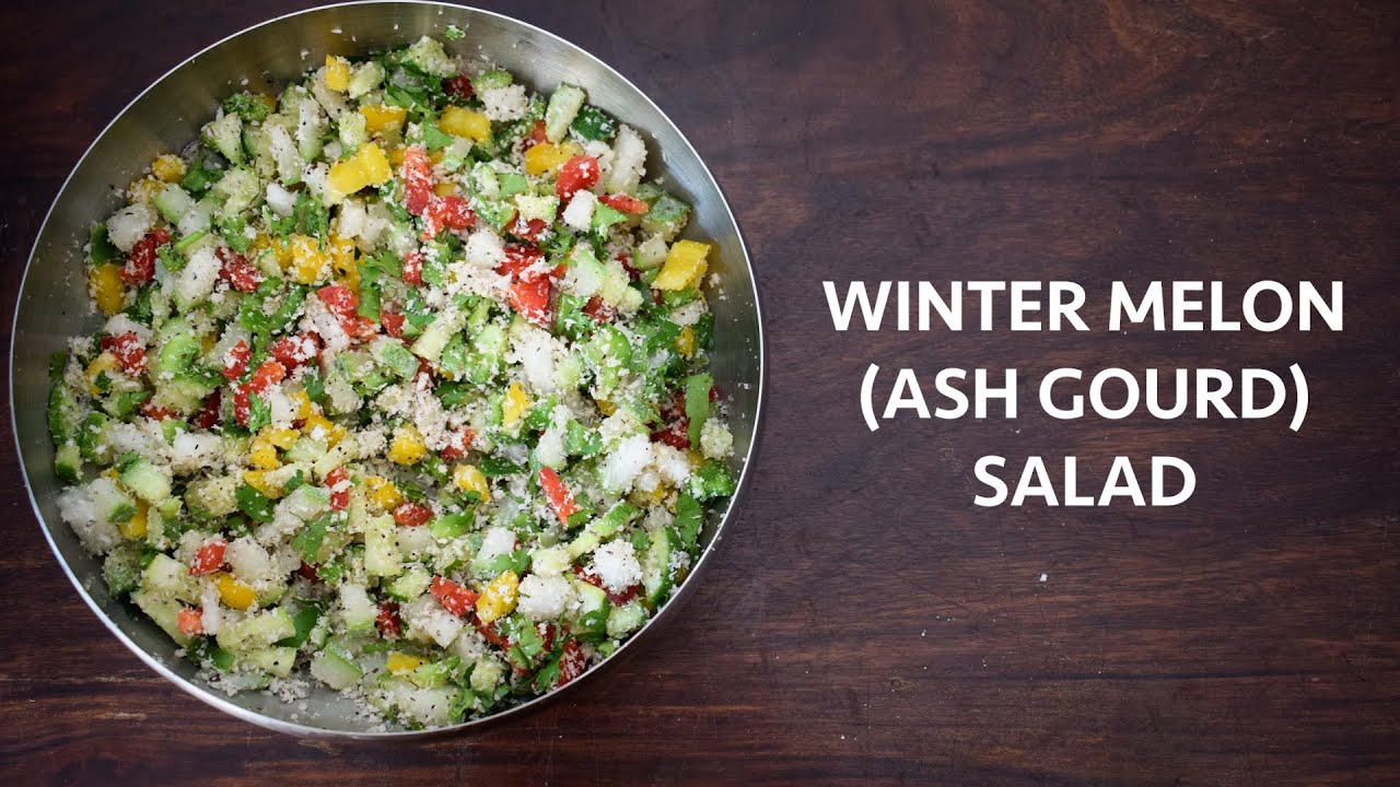 How to make Winter Melon/ Ash Gourd Salad (Kosambari) - Instant and ...