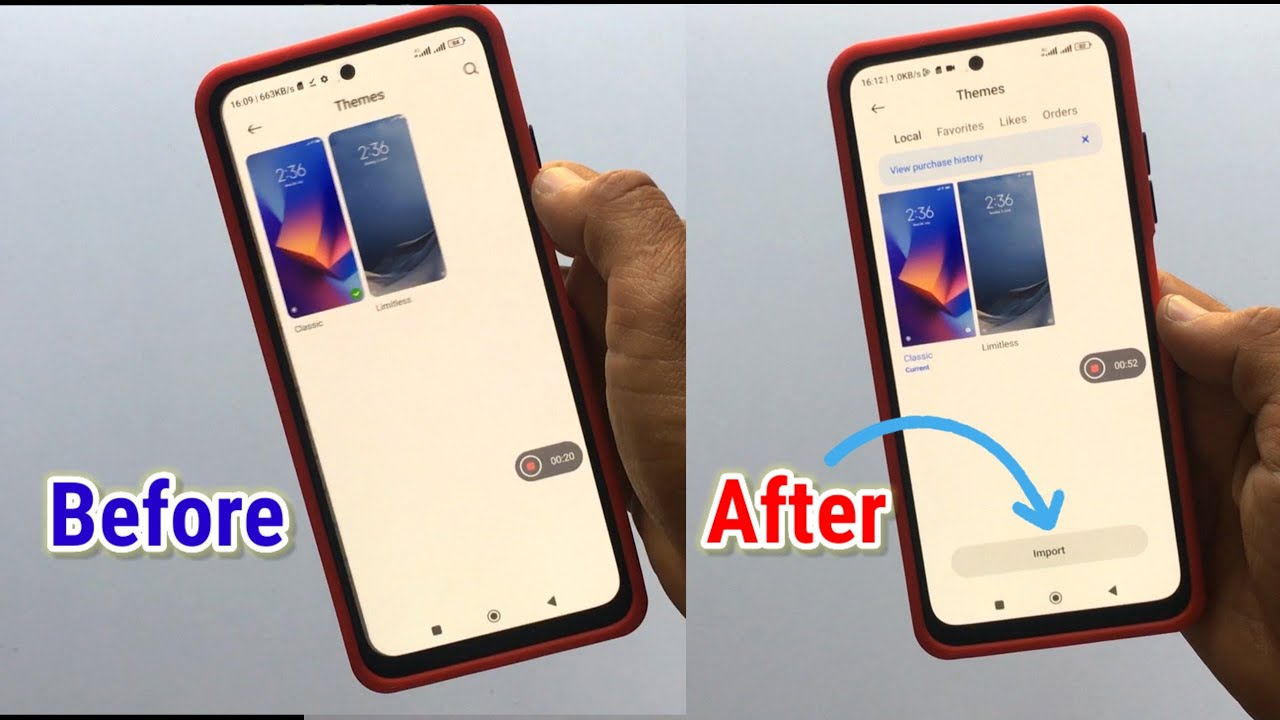 How to Enable Import Button in Miui Theme App | Import Button not ...