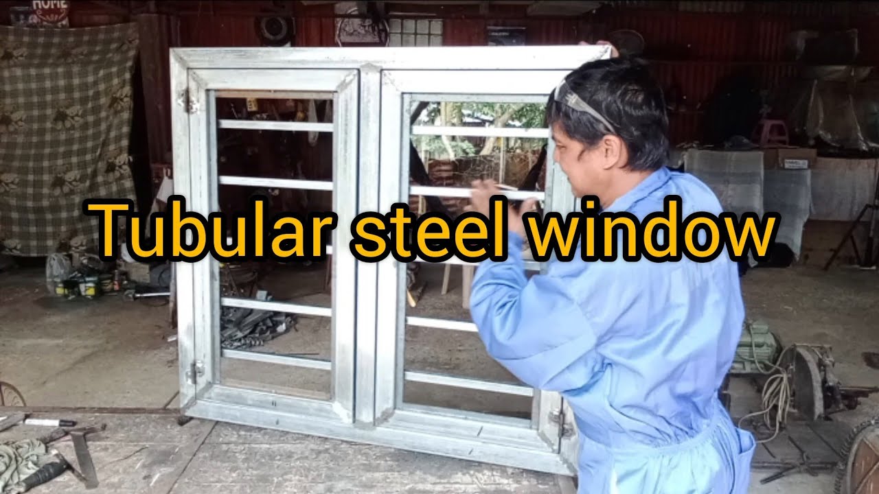 How to make tubular Butterfly Steel Window - YouTube