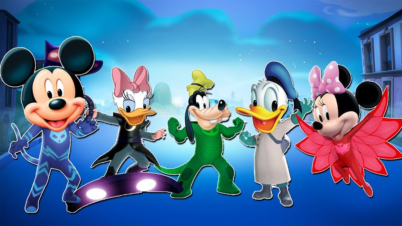 Mickey Mouse PJ Masks Finger Family Song - Mickey Mouse Clubhouse ...