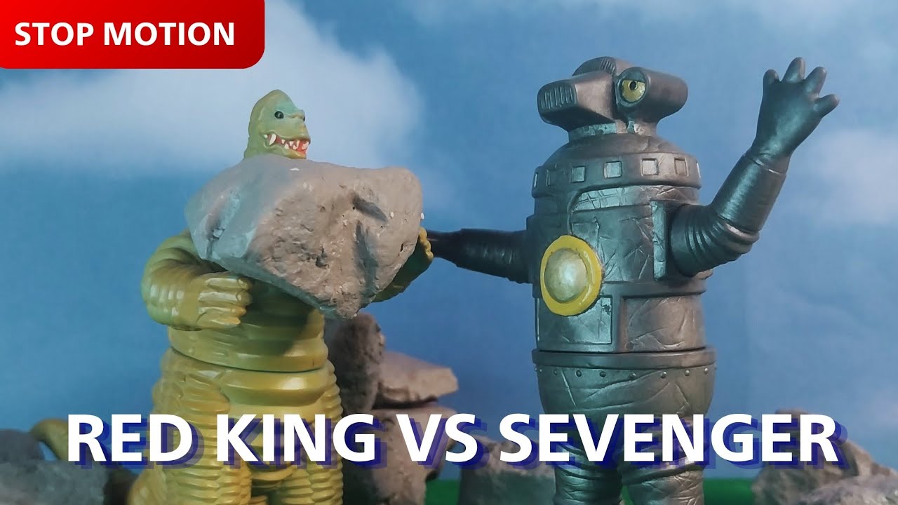 Red King Vs Sevenger | Ultraman Stop Motion - YouTube
