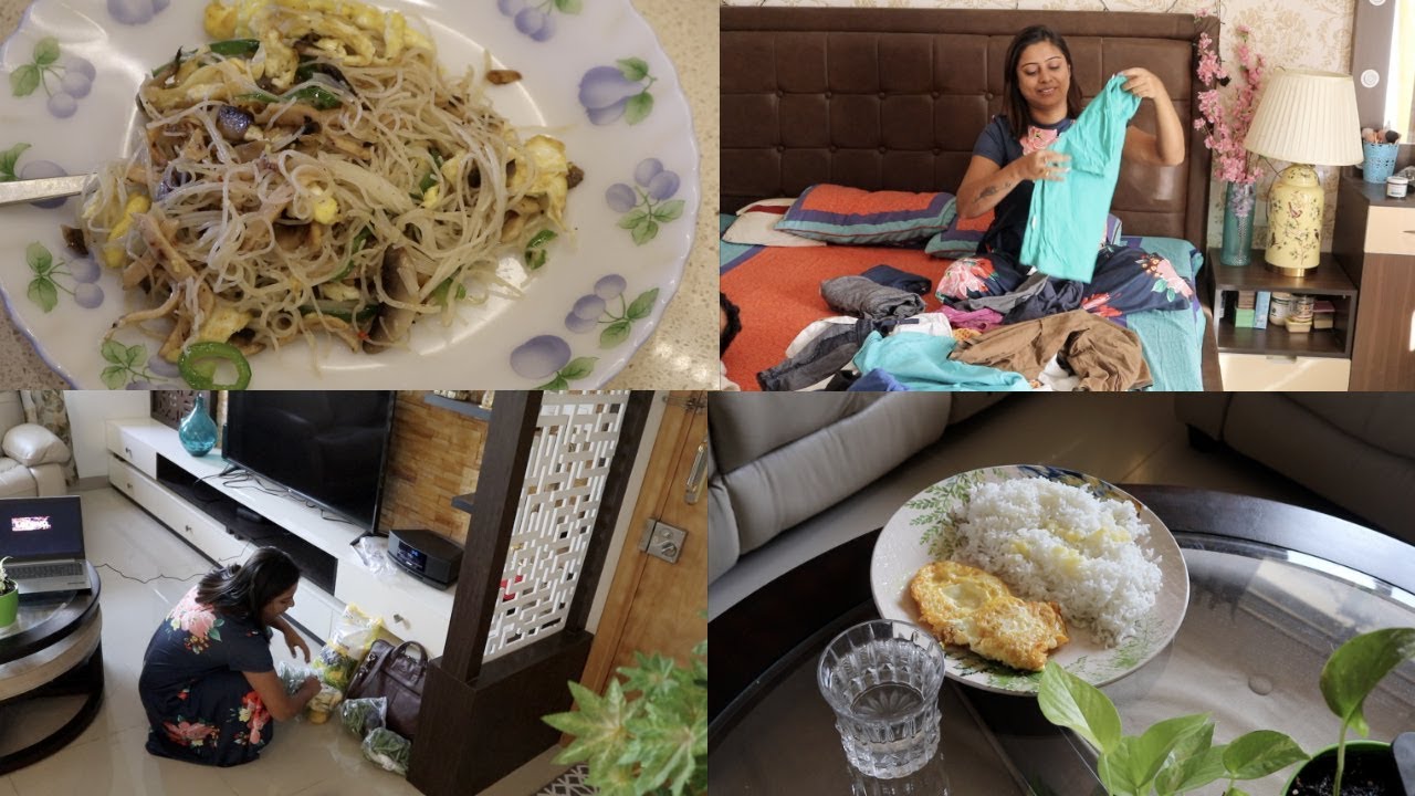 My Busy Morning Routine - breakfast + Cleaning + Lunch - YouTube