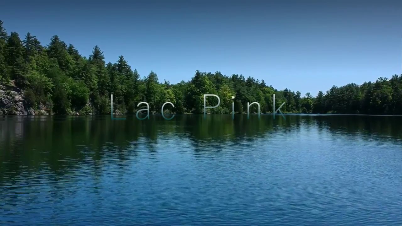 Aerial video of Lac Pink, Parc Gatineau, Quebec - YouTube