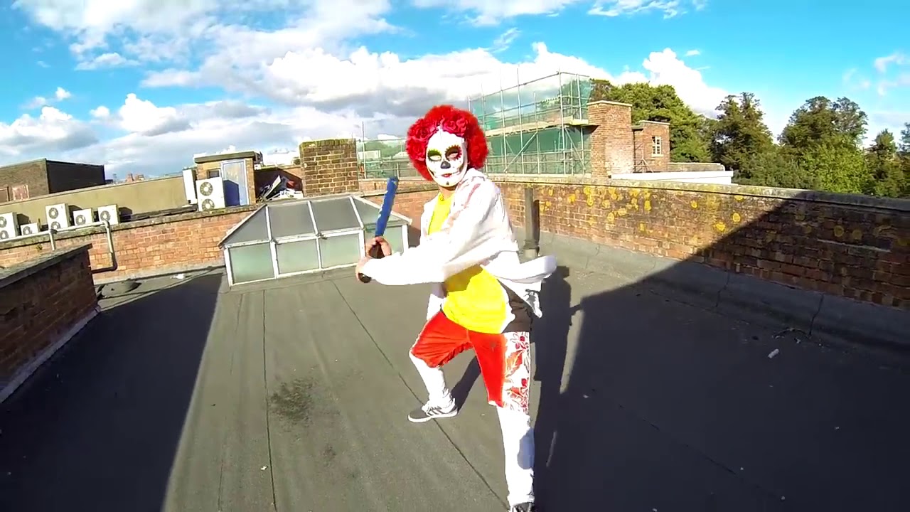 a killer clown chased me on the rooftops of london - YouTube