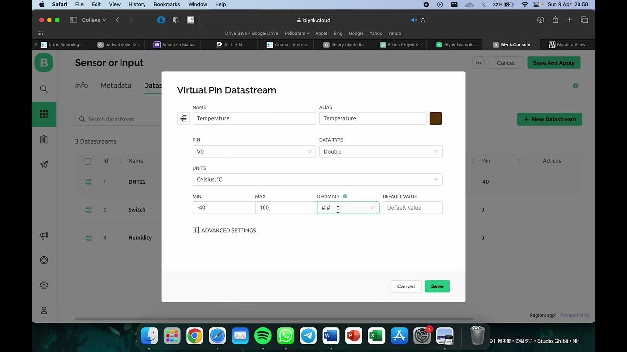 Internet of Things - Membaca Data Input/Sensor Melalui Blynk (4242111044) - YouTube